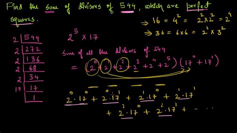 sum of divisors which are perfect squares divisibility edugrab youtube