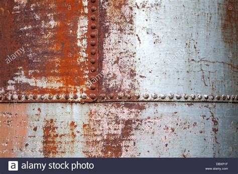 Rusted Metal Rivets Screws