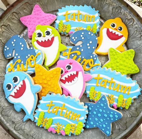 Baby Shark Cookies Etsy