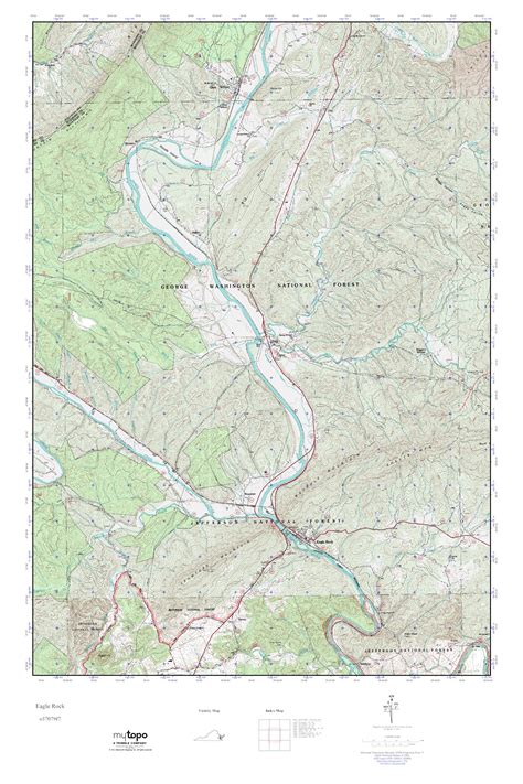 Mytopo Eagle Rock Virginia Usgs Quad Topo Map
