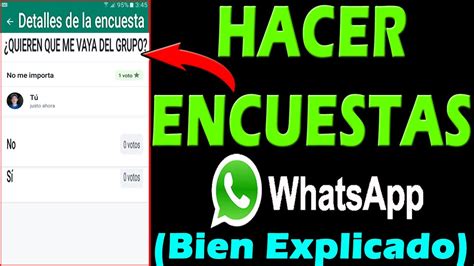 COMO HACER ENCUESTAS EN WHATSAPP Hacer Preguntas En Grupos Y Chats