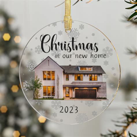 Custom New Home Ornament Personalized Picture Ornament First Home