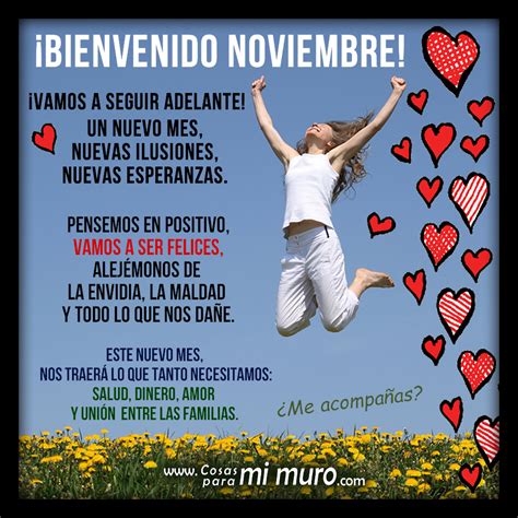 Será nuestro mes Bienvenido Noviembre Cosas para mi muro