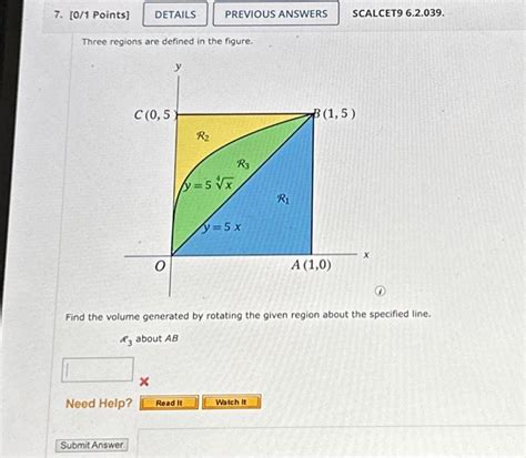 Solved Three Regions Are Defined In The Figure Find The Chegg