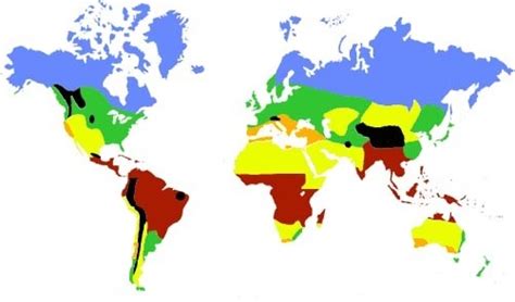 Climate Zones Diagram Quizlet