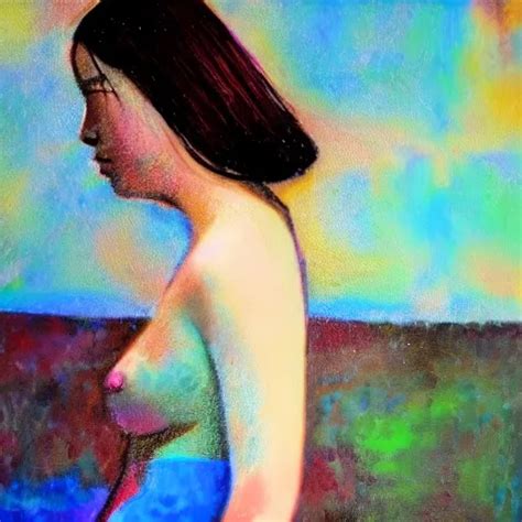 The Blue Sky Girl Nsfw Nude On The Street A Bustling Street Blu