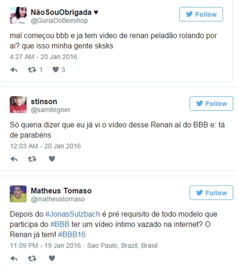 Suposto V Deo Ntimo De Participante Do Bbb Vaza Na Web Fiz H