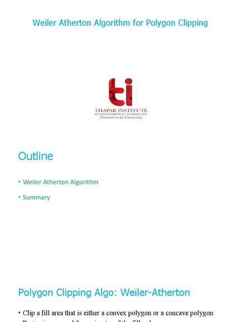 weiler atherton algorithm poygon clipping pdf vertex geometry polygon