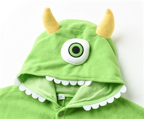 MONSTER INC Mike Wazowski Onesie Costume For Adults Winter Pajama