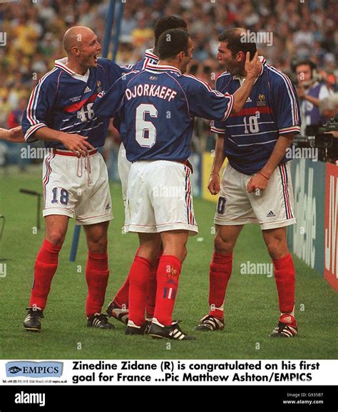 Soccer World Cup France Final Brazil V France Stock Photo Alamy