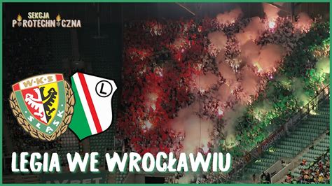 Śląsk Wrocław Legia Warszawa 4 0 Oprawa i pirotechnika Legii YouTube