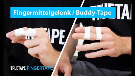 TRUETAPE Fingermittelgelenk Tapen Anleitung Mit Dem Fingertape