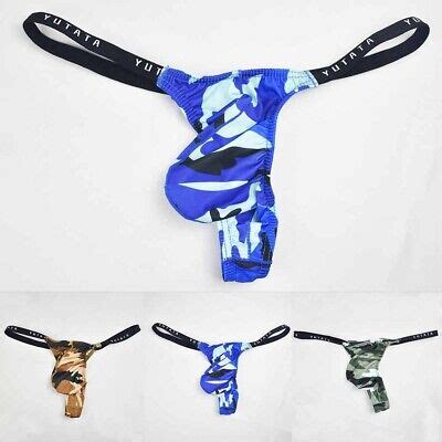 Sexy Herren Bulge Etui G String Bikini Niedrig Tailliert Atmungsaktiv