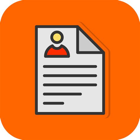 Curriculum Vitae Vector Icon Design 20667304 Vector Art At Vecteezy