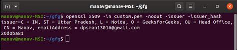 Practical Uses Of Openssl Command In Linux Geeksforgeeks