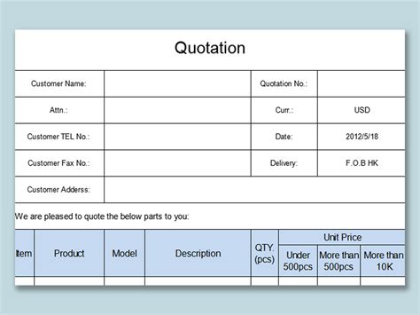 Looking Good Info About Simple Quotation Format In Excel Godpipe
