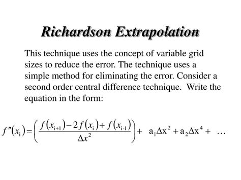 ppt lecture 18 numerical differentiation powerpoint presentation free download id 6354339