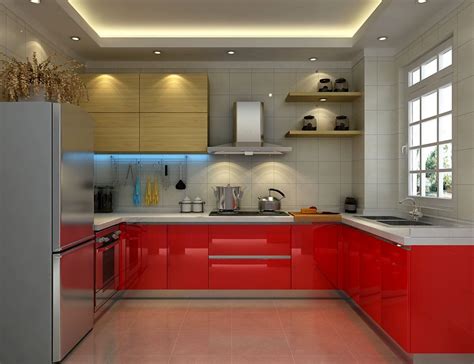 20 Striking Kitchens With Hot Red Lacquer Kitchen Cabinets