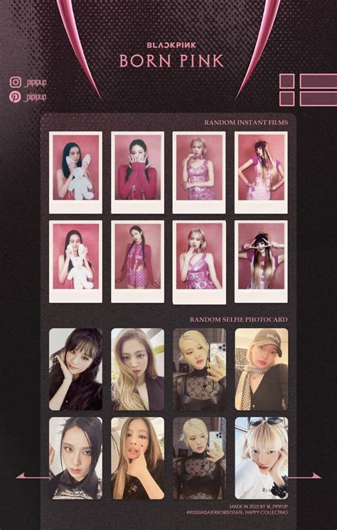 BLACKPINK BORN PINK PINK Ver Photocard S WISHLIST TEMPLATE