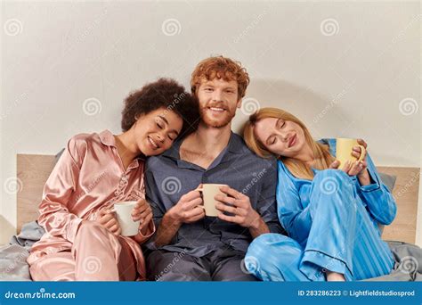 Concept Of Polygamy Lovehappy Valentine Daythree Heartpolyamorous Lifestyle And Non Monogamy