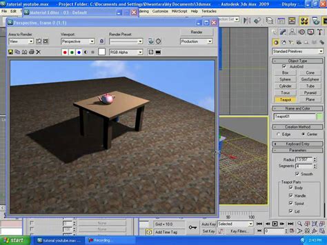 3ds Max Tutorials Beginner 2 Add Light And Material To Object