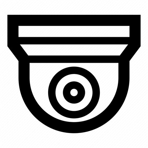 Camera Cctv Dome Monitoring Safety Security Surveillance Icon