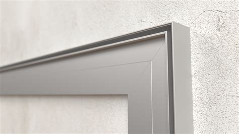 Gebogene Spannrahmen Steckkederprofil Aluminium 25x55 Einseitig Im