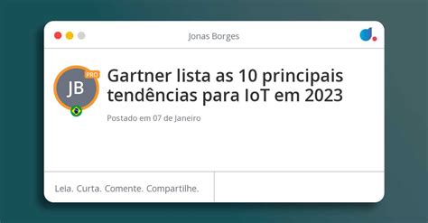Gartner lista as 10 principais tendências para IoT em 2023