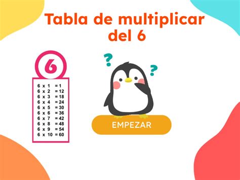 Juegos de las tablas de multiplicar para niños