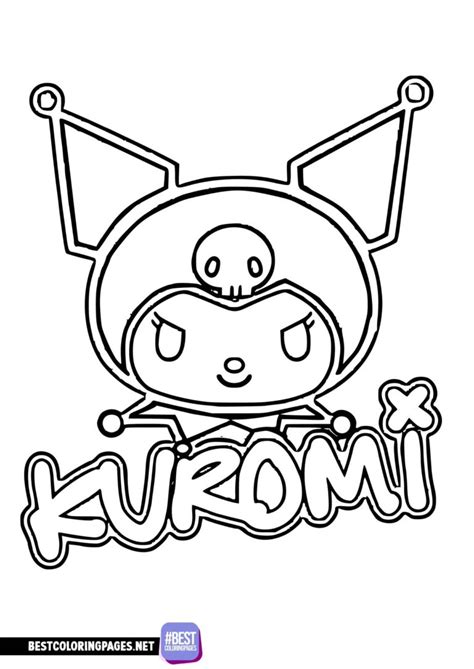 Kuromi Colouring Page Free Printable Coloring Pages