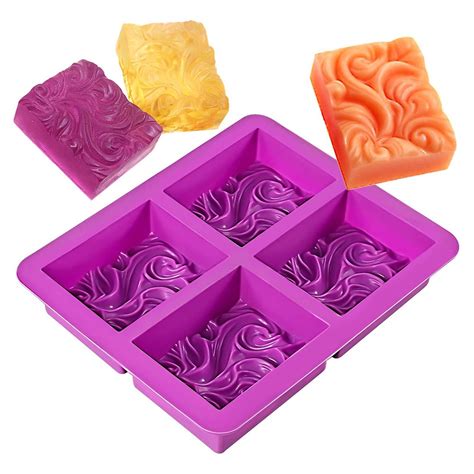 Molde Forma Silicone Sabonete Artesanal Cavidades S Shopee Brasil