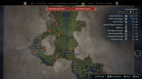 Hogwarts Legacy North Hogwarts Region Map Image To U