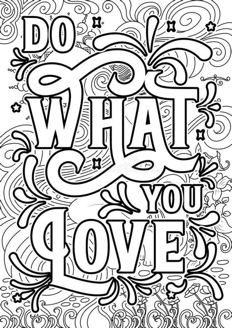 Inspirational Words Coloring Book Pages Motivational Quotes Coloring