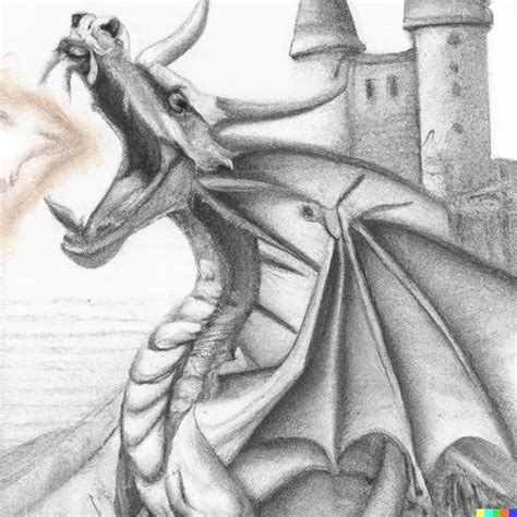 How To Draw A Dragon Flying And Breathing Fire Easy