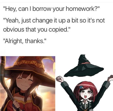 Can I Copy Your Homework Daily DR Meme 18 R Animemes