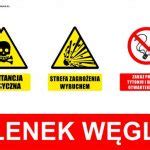 Tlenek W Gla Tablica Ostrzegawcza Bhp