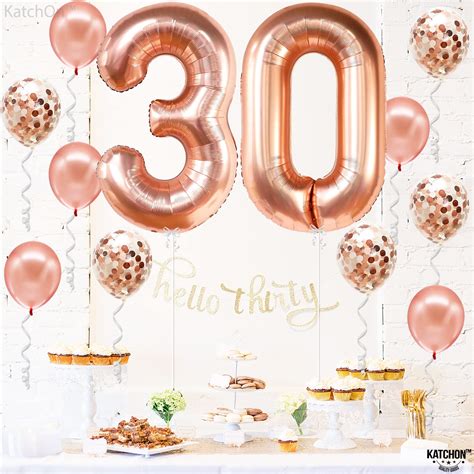 Buy Giant Rose Gold Th Birthday Balloons Inch Th Birthday