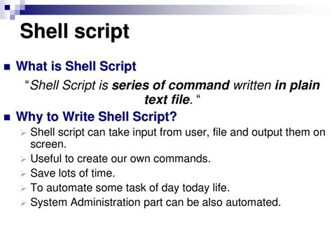lab 7 shell script reference ppt download