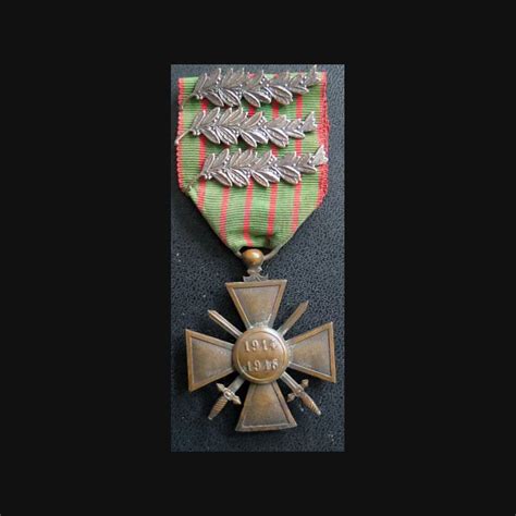 FRANCE Croix De Guerre 1914 1916 Avec Trois Palmes