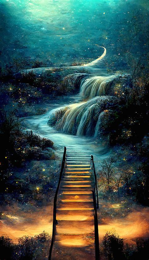 Stairway To Heaven Mixed Media By SampadArt Gallery Pixels