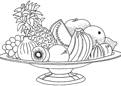 Dibujos De Frutas Para Colorear