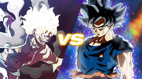Luffy Gear 5 VS Goku Ultra Instinct First Time Transformation Side By