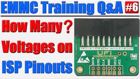 How many Voltage on Emmc Isp Adapter Emmc Isp Pinout पर कतन वलटज