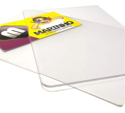 Placa Acrilico Transparente 3mm Sob Medida Maximo 1000 Cm2 Mebuscar