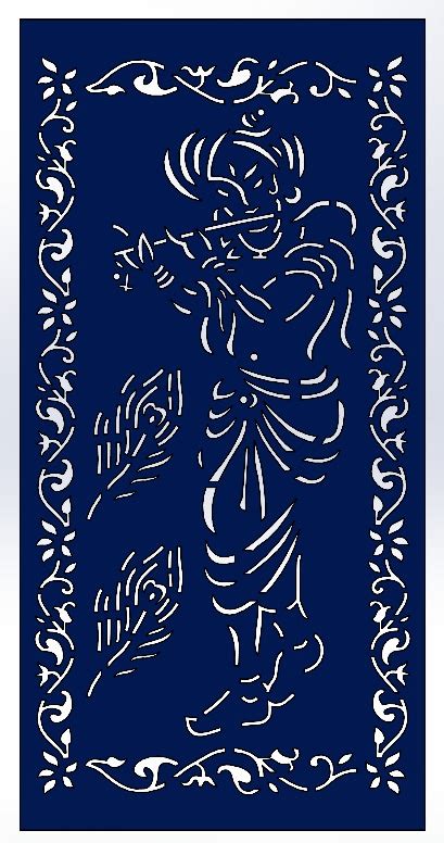Lord Krishna Ji Dxf And CDR File For Cnc Machine SHOP DXF Shopdxf