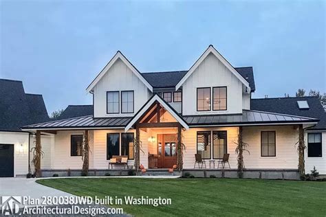 Plan 280038JWD Beautiful 3 Bed Modern Farmhouse Plan With Angled