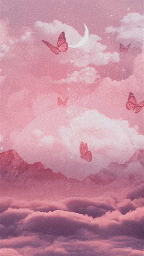 Details More Than 88 Pink Butterfly Wallpaper Aesthetic Latest In