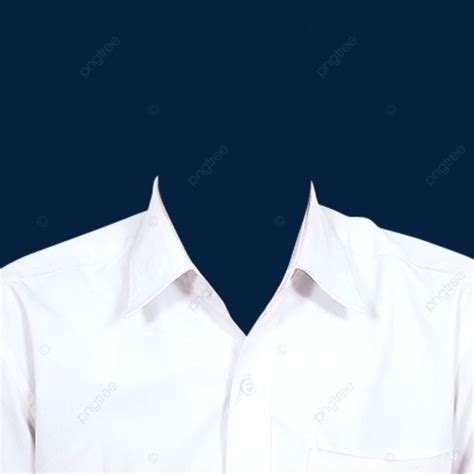White Shirt Shirt Passport Size Photo Formal Wear Png Transparent