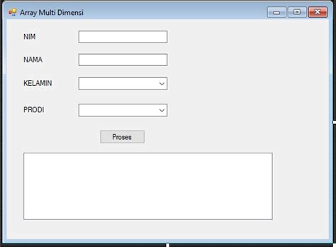 membuat program array 1 dimensi dengan visual basic