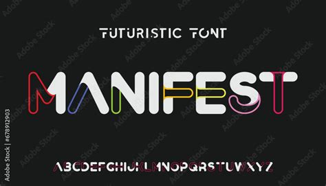 Colors Font Alphabet Letters Modern Logo Typography Color Creative
